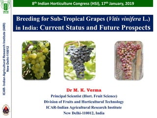 Subtropical grape breeding india | PDF