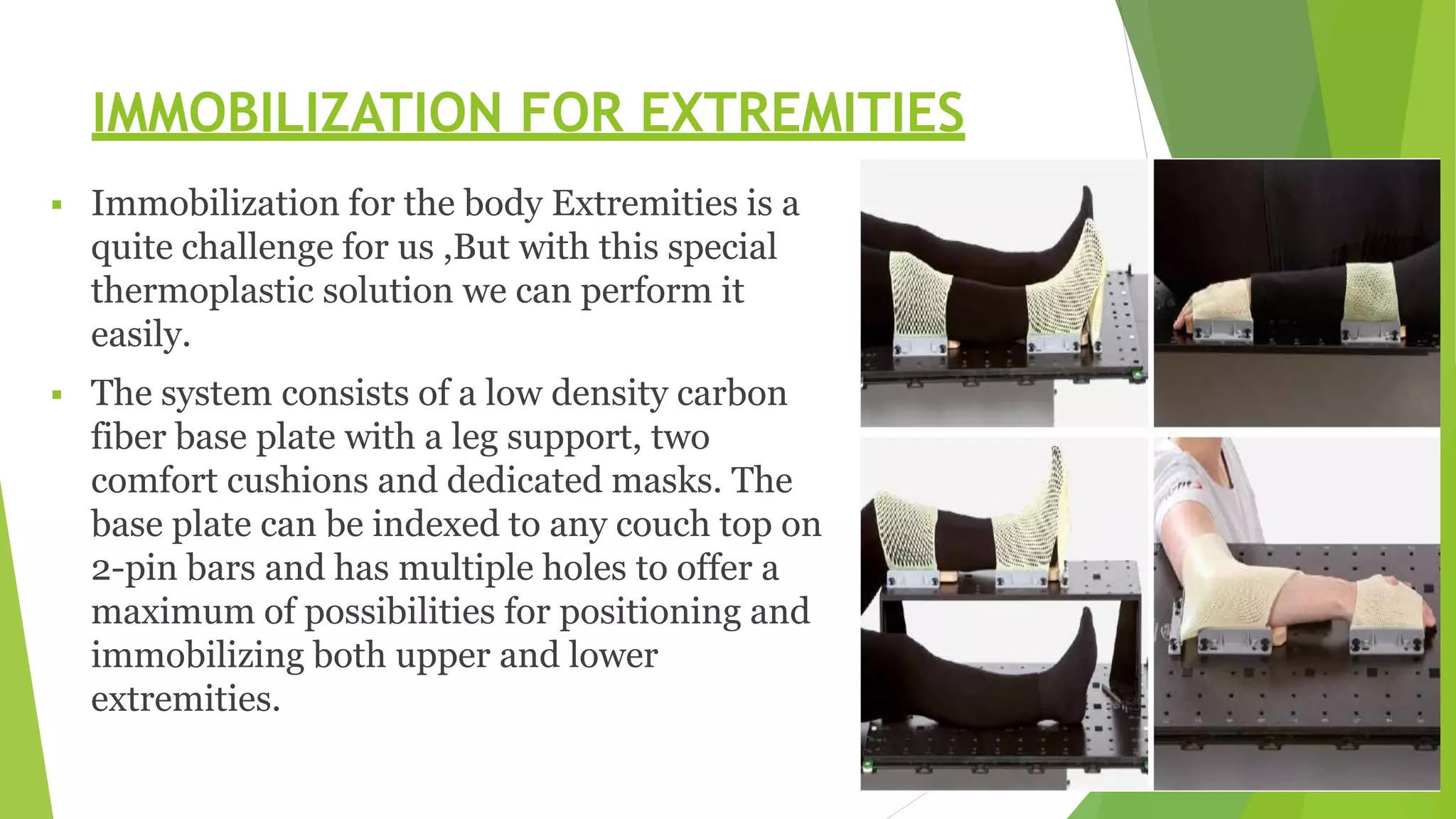 IMMOBILIZATION IN RADIOTHERAPY | PPTX
