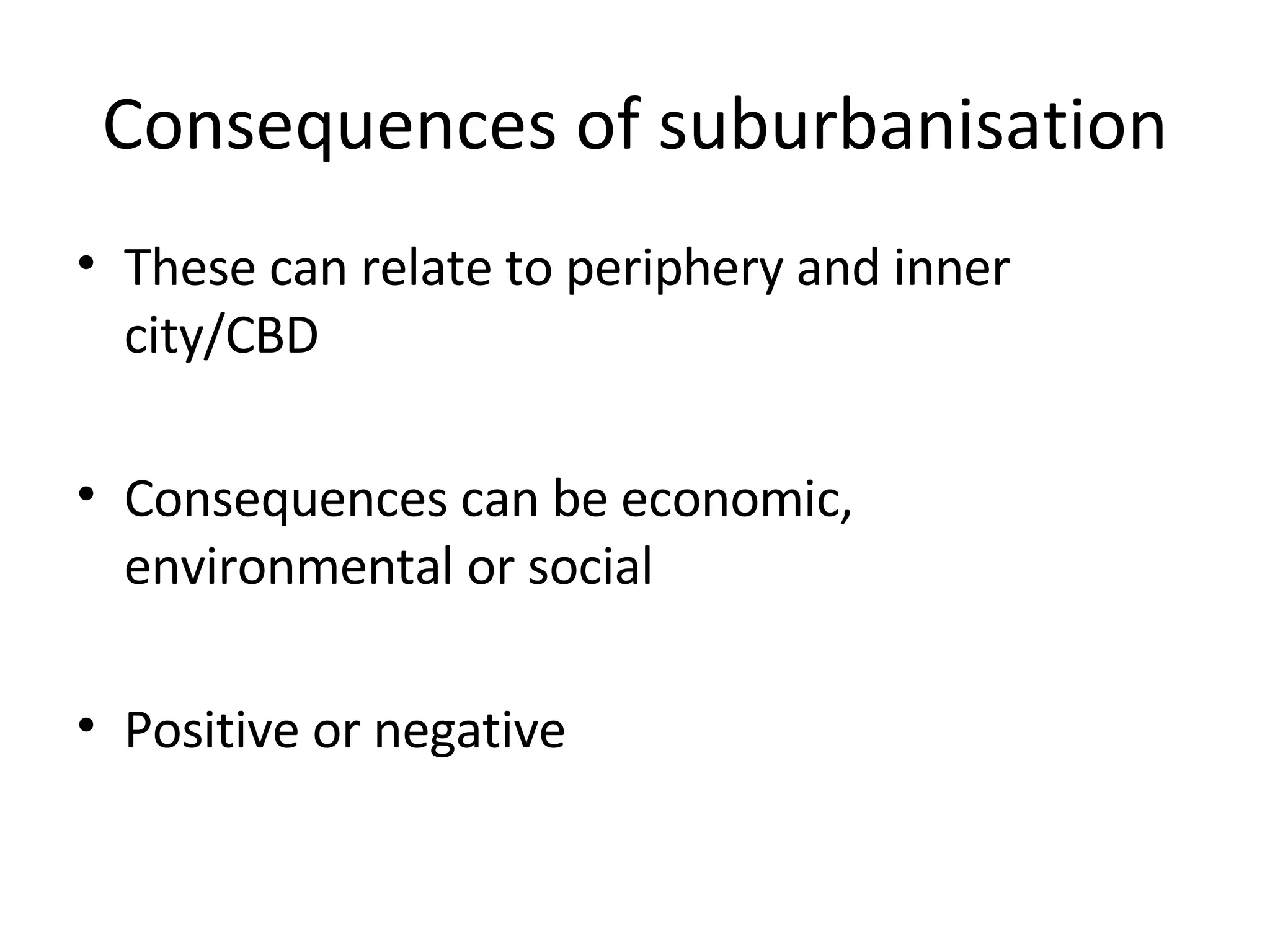 Suburbanisation | PPT