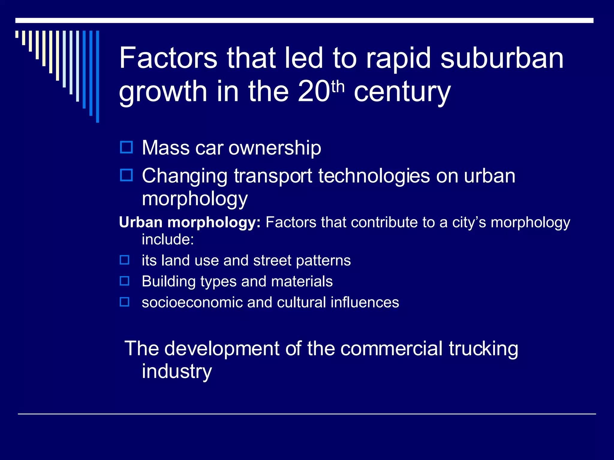 Suburbanisation | PPT