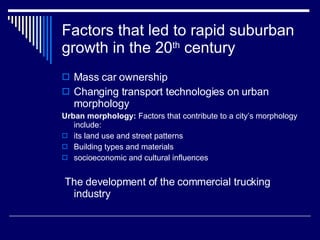 Suburbanisation | PPT