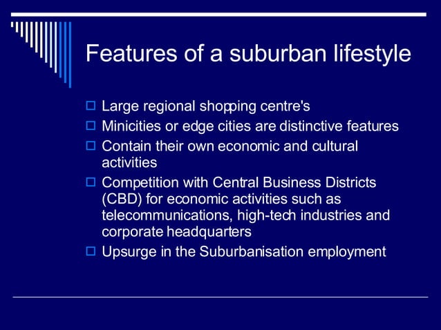 Suburbanisation | PPT