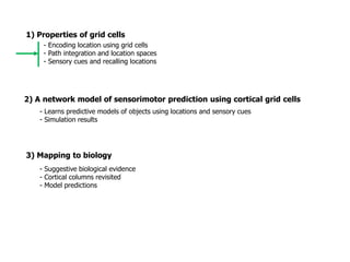 Locations in the Neocortex: A Theory of Sensorimotor Prediction Using ...