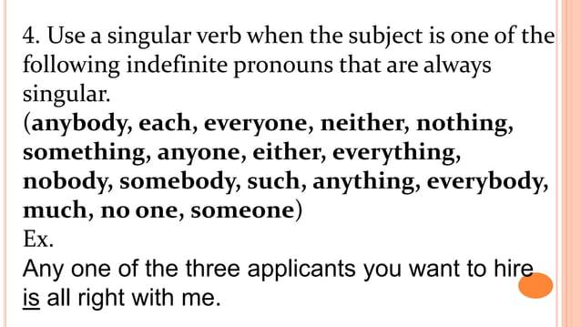 Subverb agreement | PPT