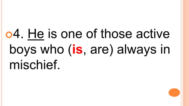 Subverb agreement | PPT