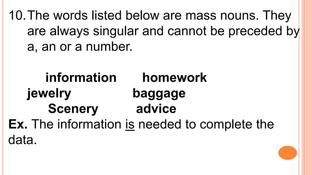Subverb agreement | PPT