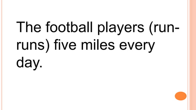 Subverb agreement | PPT