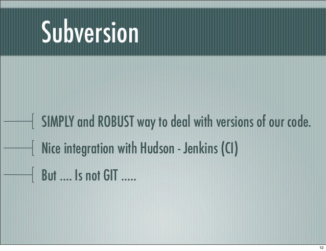 Subversion Introduction