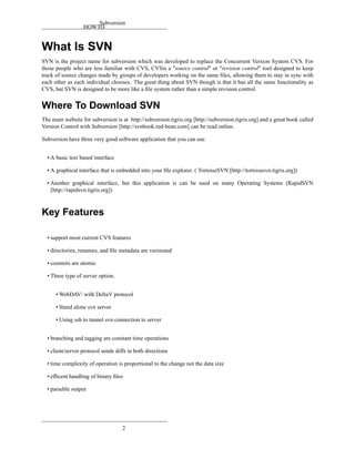 Subversion howto | PDF