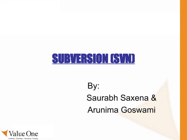 Subversion (SVN) | PPT