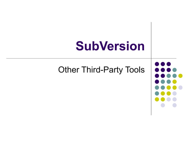 Sub Version Tools | PPT