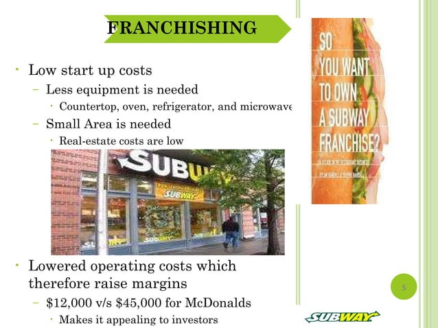 Subway | PPT | Food Industry | Industries