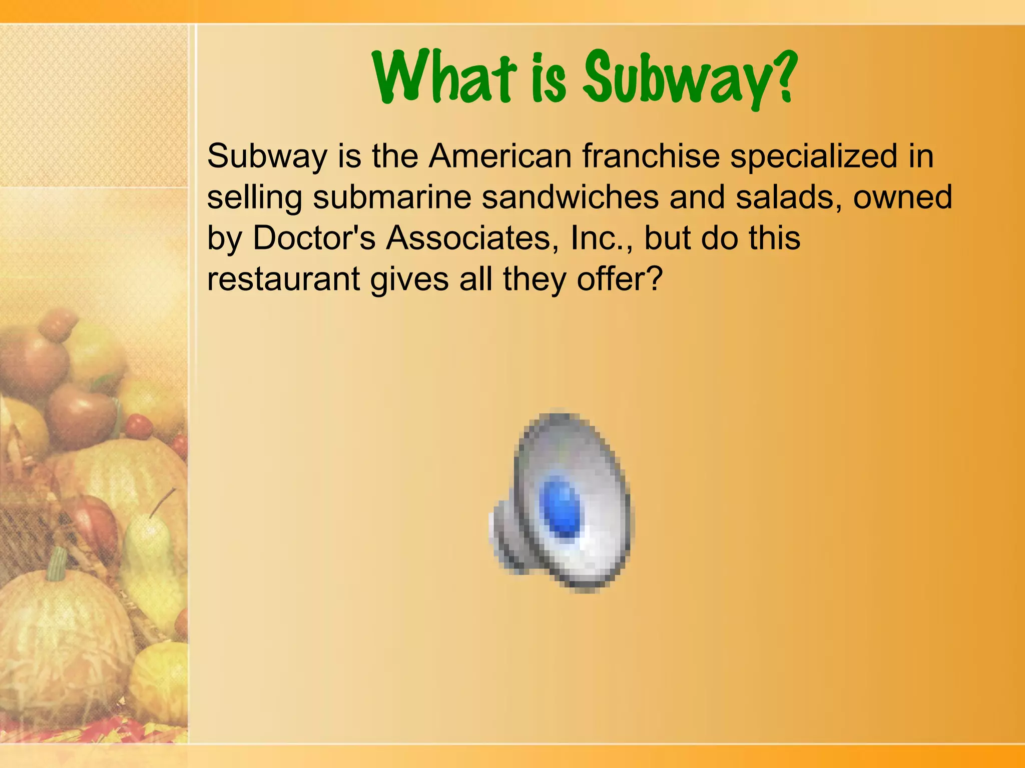 Subway | PPT