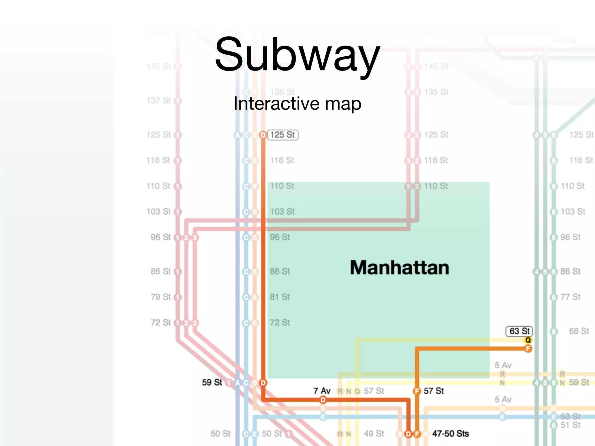 Interactive subway map | PDF
