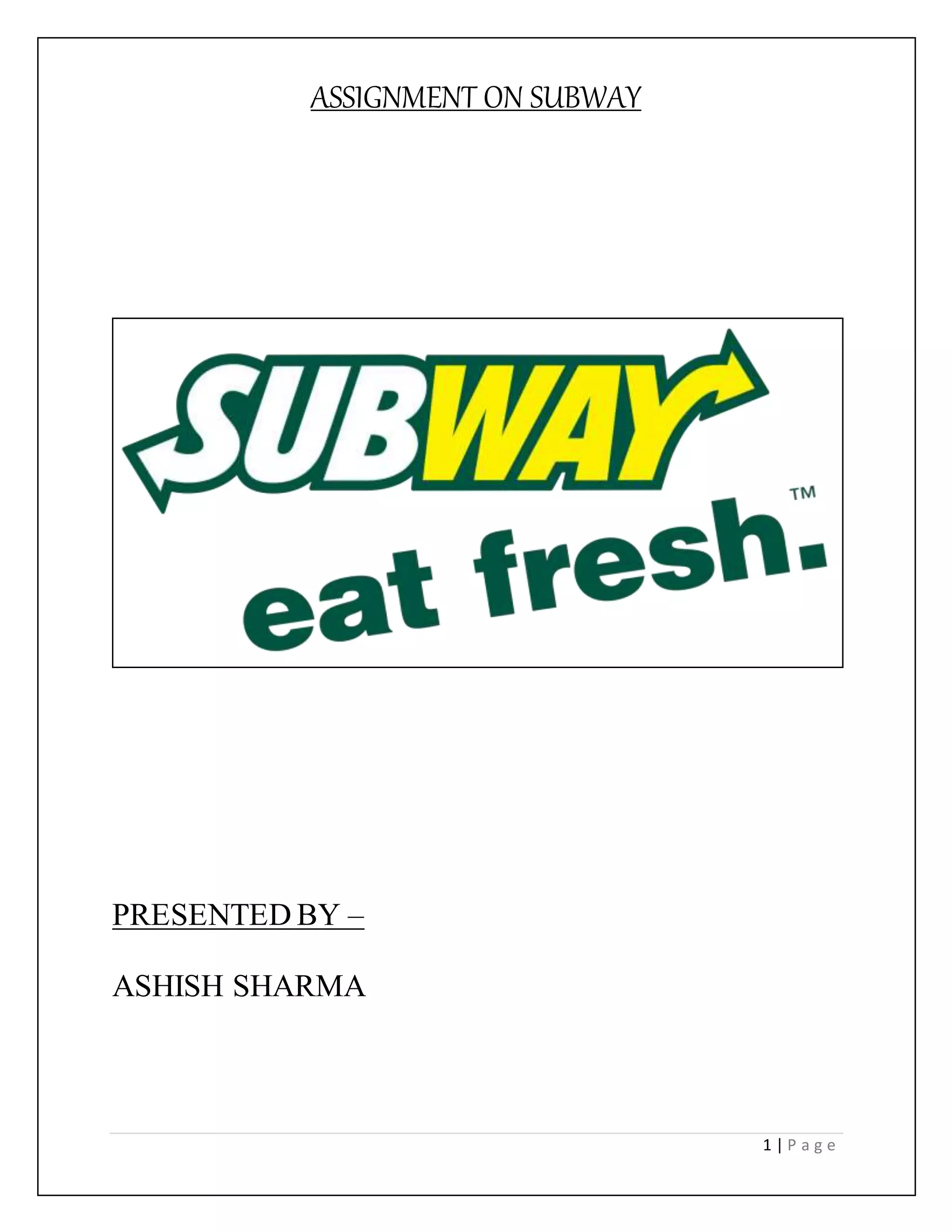 Subway | PDF