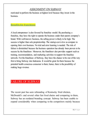 Subway | DOCX