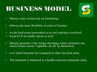 Subway-Business Model | PDF