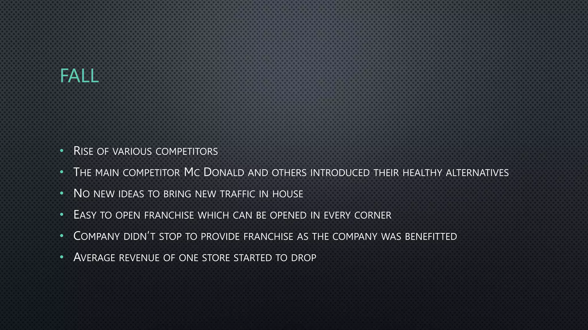 Rise, fall and future of Subway | PPT