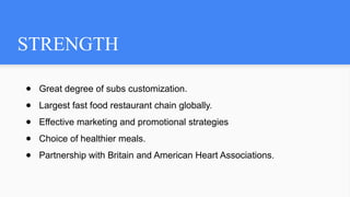 SWOT Analysis of Subway - Ganesh Kumar.pptx