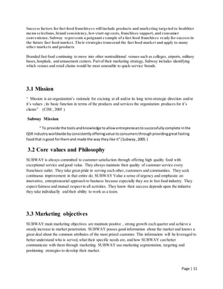 Subway -marketing_plan | DOCX
