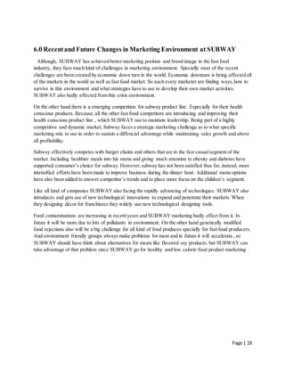 Subway -marketing_plan | DOCX