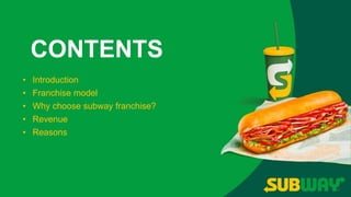 SUBWAY, AN INSPIRATIONAL FRANCHISE, V.N.V.SUDHEER.pptx