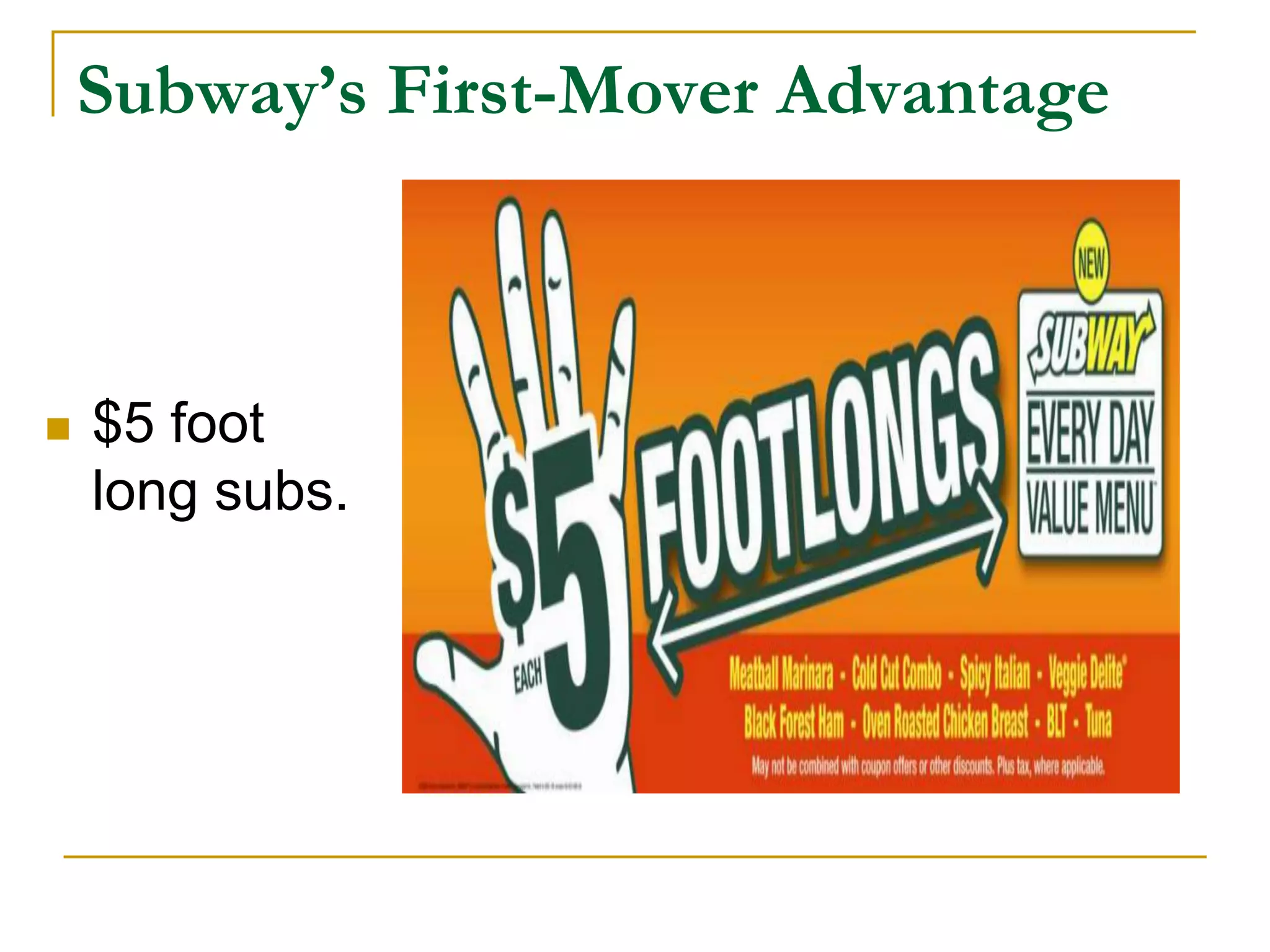 Subway marketing | PDF