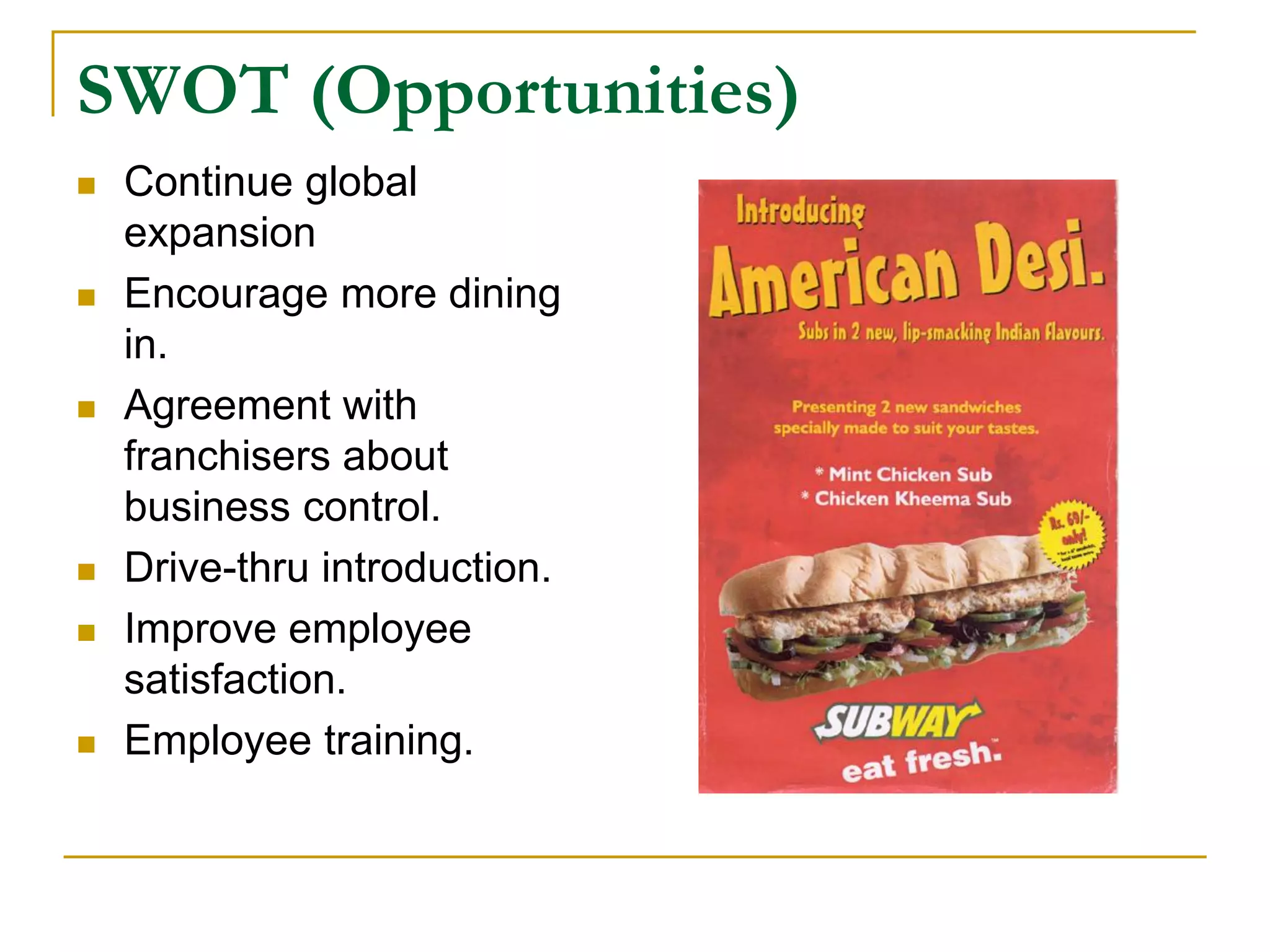 Subway marketing | PDF