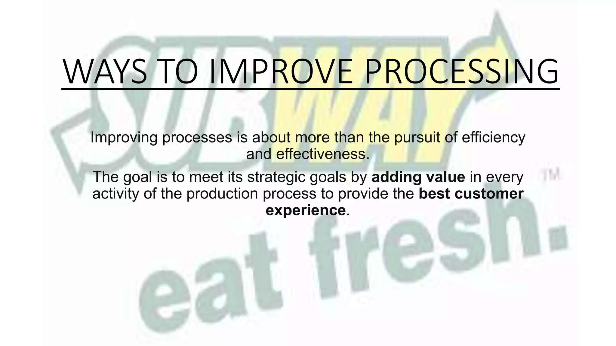 Subway operations ppt | PPTX