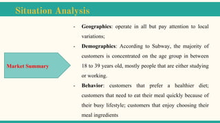 Marketing Plan-Subway CASE STUDY | PPTX