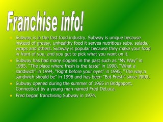 Subway | PPT