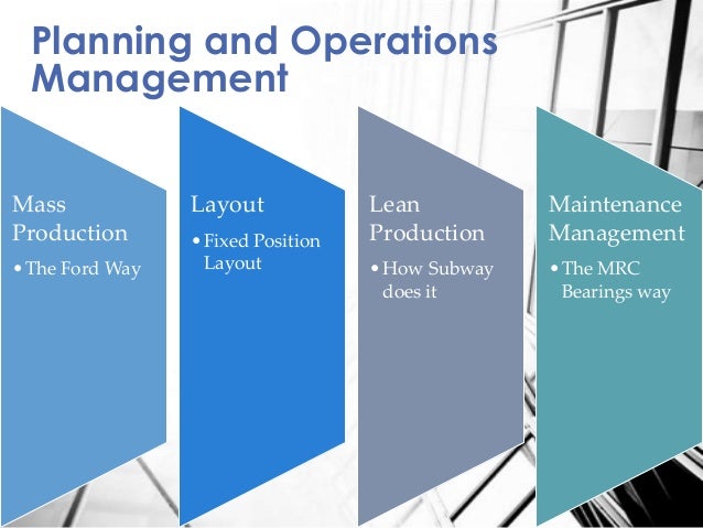 Production and Operations Management