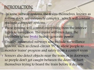 Subway system | PPT | Free Download
