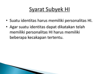 Subyek Hukum Internasional. ppt | PPT