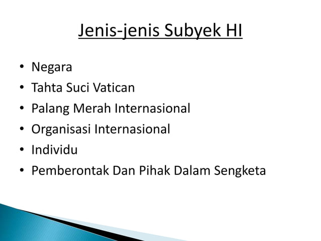 Subyek Hukum Internasional. ppt | PPT