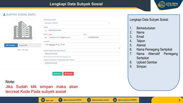 MATERI SUBYEK SOSIAL PAPARAN PUSDATIN ATRBPN.pptx