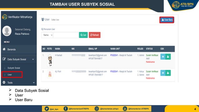 MATERI SUBYEK SOSIAL PAPARAN PUSDATIN ATRBPN.pptx
