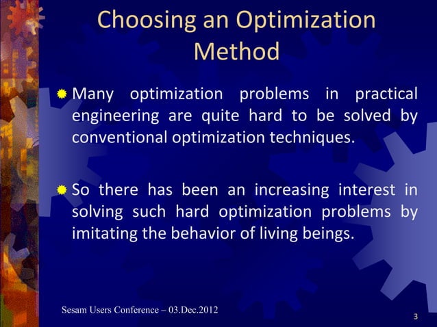 SUC Brasil 2012 : Optimization of a Floating Platforms Mooring System Based on a Genetic ...