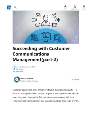 Succeeding with customer communications management (part 2) | PDF