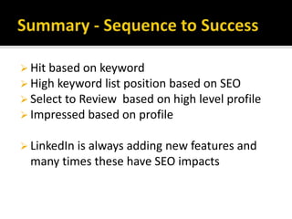 Succeeding With LinkedIn | PPT