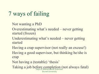 Succeed your phd with confidence | PPT