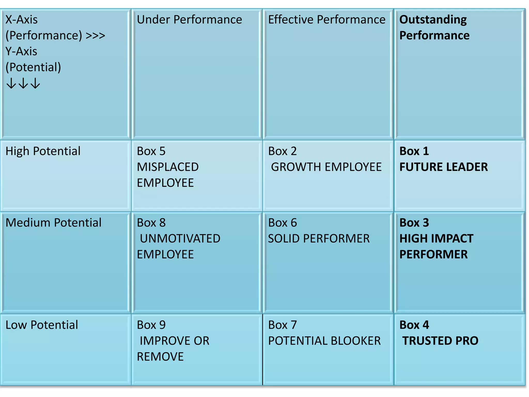 Succession planning 9 box | PPTX