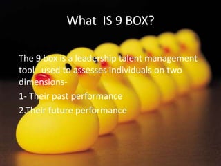 Succession planning 9 box | PPTX