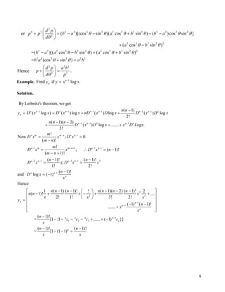 Succesive differntiation | PDF