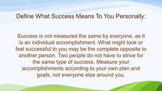 Defining Success: The Journey To Happiness | PPTX