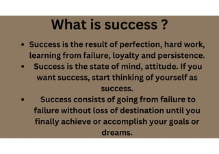 SUCCESS.pdf. ESL presentation about success | PDF