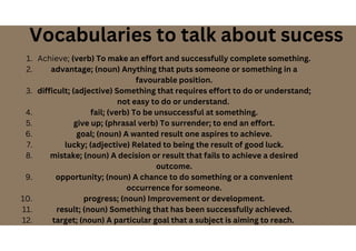 SUCCESS.pdf. ESL presentation about success | PDF