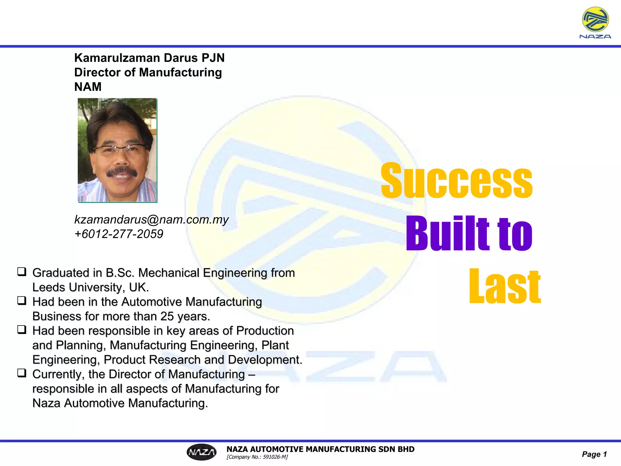 Success Built To Last | PPT