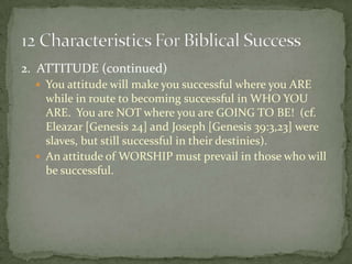 Success 12 characteristics | PPTX