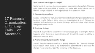 Success and failure in Organisation Design | PPT